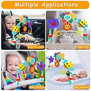 Baby Carseat Arch Toys for Infants 3-6 Months Stroller Toys for Babies 6-12 Months Montessori Sensory Toy for Newborn 0-6 Months Brain Development Toy for Baby4 5 7 8 Months Boys Shower Easter Gifts