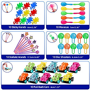 Amy&Benton 200PCS Goodie Bag Fillers Party Favors for Kids Birthday Pinata Filler Toy Assortment Prizes for Kids Classroom Rewards