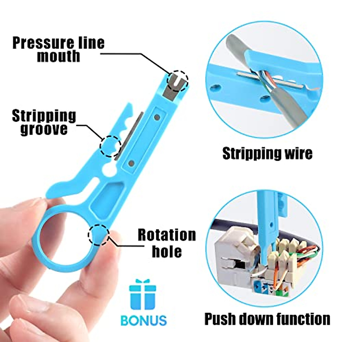 SHALL Crimper Tool, 1800-Piece Wire Ferrule Kit with Wire Stripper, Self-Adjustable Ratchet Wire Crimper Kit for Electricians, for AWG 28-7 (0.08-10mm²) Electrical Wire Connectors, Carry Bag Included