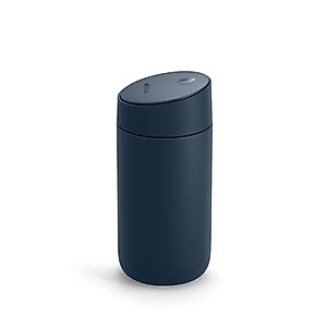 Fellow 12 oz Carter Slide Travel Coffee Mug with Slide-Lock lid - Leak Proof To-Go Coffee Tumbler with Ceramic Interior and Vacuum-Insulated Stainless Steel - Coffee Cups - Stone Blue