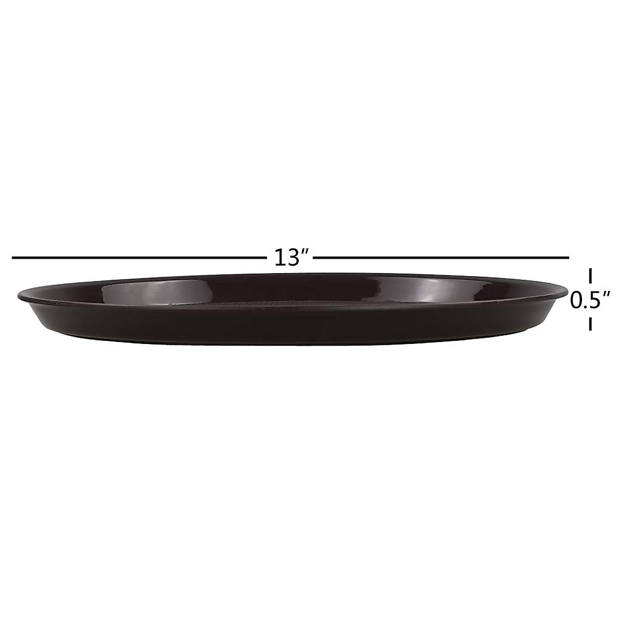 Doryh Plastic Round Serving Tray, 6 Packs