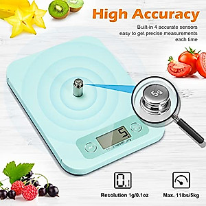 URAMAZ Smart Food Scales for Kitchen - Digital Food Scale Grams and Ounces with Nutritional Calculator Analysis App, Food Macro Scales for Weight Loss, Cooking, Calories Counting, Meal Prep