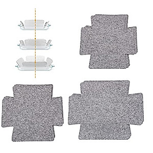 BOYAN Bakeware Protectors, Set of 9 and 3 Different Size, Pan Stacking Protectors/Dish Scratch Protector/Pan Separator Pads to Protect Square and Rectangular Cookware