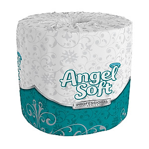 Angel Soft Standard Toilet Paper, 2-Ply, White, 450 Sheets/Roll, 40 Rolls/Carton (16840)