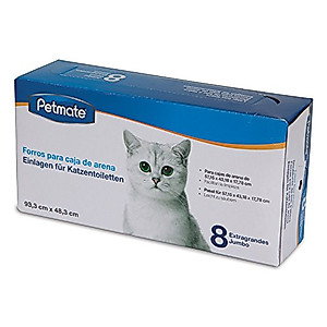 Petmate, Litter Pan Boxed Liners, Jumbo, 8 Pack