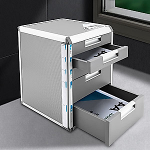 LIECARYAM 5 Office Lateral File Cabinets - Metal Lateral File Cabinet with Lock, Storage Cabinet with Drawers Under Desk Metal Filing Cabinet for Home Office for Legal/Letter A4 Size