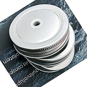 Luckkyme Mason Jar Lids, 20 Pieces Bottle Cap with Straw Hole/Silicone Rings Compatible with Mason Jar