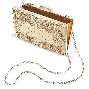 Aheli Clutch Purses for Women Wedding Handmade Evening Handbags Party Bridal Clutch (C05G)