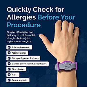 SENSIBAND Metal Allergy Test Band – Test at Home or Anywhere - Tests for Common Metals Used in Piercings & Jewelry - See Your Own Results - Order 3 Weeks Before Surgery.… (Copper)