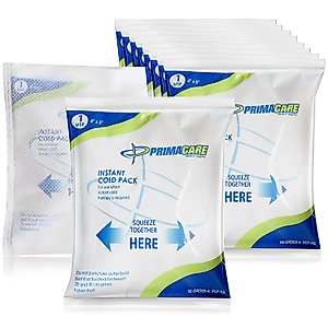 PrimaCare PCP-45 Disposable Instant Cold Therapy Ice Pack for Injuries, First Aid Ice Pack for Instant Pain Relief, 4"x5" Pack of 24