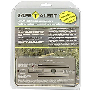 Safe-T-Alert by MTI Industries 35-742-BR 35 Series Dual LP/CO Alarm - Flush Mount, Brown