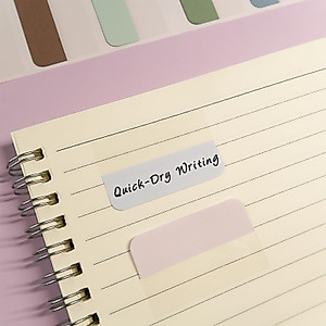 Lumintutu 18 Colors 360pcs Sticky Index Tabs, Large Book Annotation Tabs Repositionable Page Markers Labels for Notebooks, Bible, Binder, File Folder, Planner and Journaling Supplies (1.8×1.1 Inch)