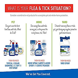 Adams Plus Flea & Tick Spray For Dogs and Cats | Kills Adult Fleas, Flea Eggs, Flea Larvae, Ticks, and Repels Mosquitoes For Up To 2 Weeks | Controls Flea Reinfestation For Up To 2 Months | 16 Oz