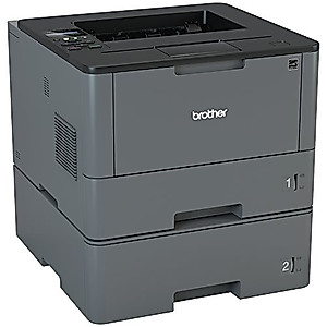 Brother Monochrome Laser Printer, HL-L5200DWT, Duplex Printing, Wireless Networking, Dual Paper Trays, Mobile Printing, Amazon Dash Replenishment Ready