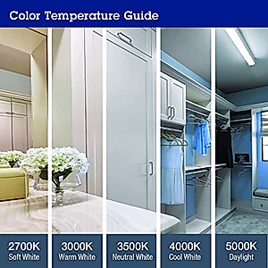 Lithonia Lighting FMLWL 24 840 Low-Profile LED Flush Mount Ceiling Light, Wraparound Lighting Fixture for Kitchen, Laundry Room, Garage, and More, 2-Foot, 4000K Cool White