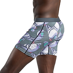 Good Luck Undies Men's Pigeons Boxer Brief Underwear, Medium