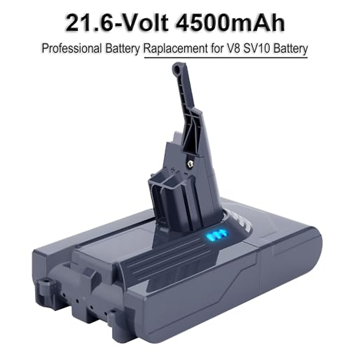 Biswaye V8 Replacement Battery Compatible with Dyson V8 SV10 Battery 215681 V8 Animal Plus V8 Absolute V8 Motorhead V8 Flufly V8 Carbon Fiber Cord V8 Animal Cordless Vacuum Battery
