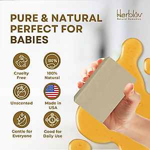Oatmeal Honey Goat's Milk Soap Bar – Natural Bar Soap for Women, Men, Kids, Itchy Skin, Eczema, Psoriasis, Rash, Sunburn Skincare – Calming Colloidal Oatmeal Face Cleanser & Body Wash, Made in USA