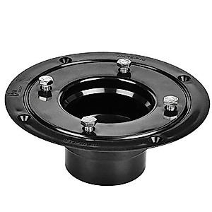 Annde 4-1/4 Square Floor Shower Drain, Shower Drain Base for Low Profile Shower Pan Nickel Brushed with Various Finish Style, for Kitchen,Bathroom (Grid)