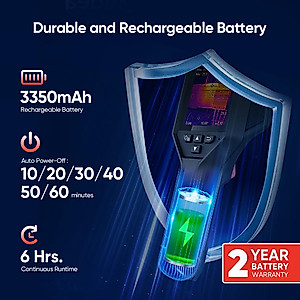 HIKMICRO B10 Thermal Camera 256 x 192 IR Resolution with 2MP Visual Camera, Thermal Imaging Camera for Home Inspection, 25 Hz Refresh Rate, Thermal Scanner with 3.2" LCD Screen, IP54, -4°F~1022°F