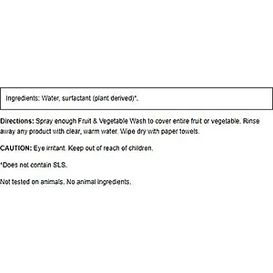 Earth Friendly Products Fruit & Vegetable Wash, 22 fl oz