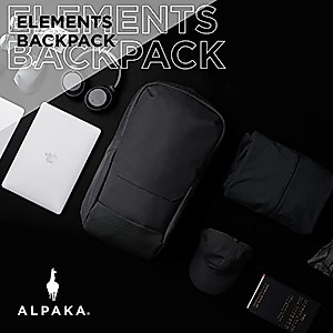 ALPAKA Elements Backpack Slim Laptop Backpack | Water Resistant, Anti-Theft, Lightweight Travel Computer Bag | 24L Backpacks for Men