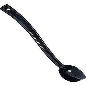 Carlisle FoodService Products Plastic Solid Spoon, 10 Inches, Black
