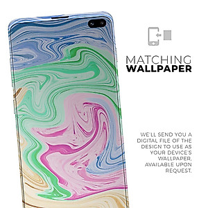 DesignSkinz Mixed ColorOil Protective Vinyl Decal Wrap Skin Cover Compatible with The Samsung Galaxy S20 (Screen Trim & Back Glass Skin)