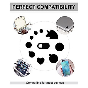 IGIDY Webcam Cover Slide 3-Pack,Webcam Sticker 40-Pack,Suitable for Laptop, Tablet, Echo dot, MacBook Pro, iPhoneiPad, iMac, Universal Camera Cover to Protect Your Privacy and Security