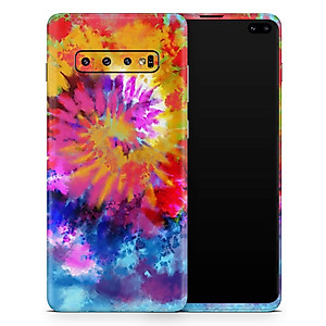DesignSkinz Spiral Tie Dye V8 Protective Vinyl Decal Wrap Skin Cover Compatible with The Samsung Galaxy S20 (Screen Trim & Back Glass Skin)
