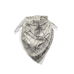 Ambesonne Unisex Bandana, Retro Old America Map, Cream Grey