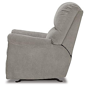 Signature Design by Ashley Miravel Casual Manual Rocker Recliner, Light Gray