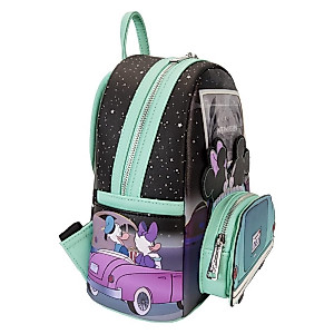 Loungefly Mickey & Minnie Date Night Drive-In Lenticular Mini Backpack Standard