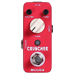 Mooer Cruncher, high gain distortion micro pedal