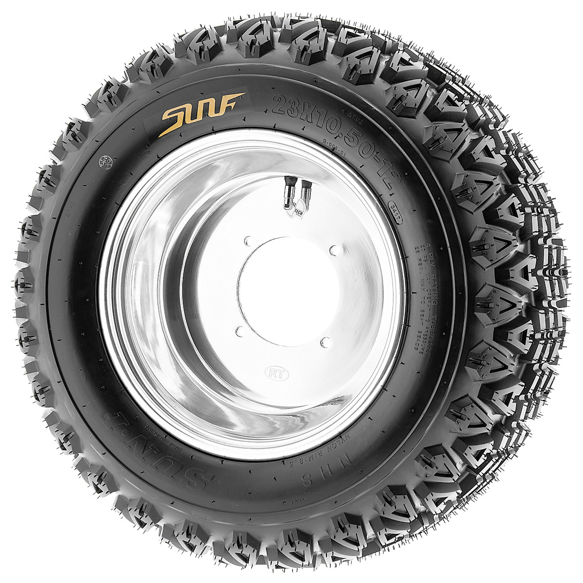 Set of 2 SunF G003 all-Terrain UTV & Golf-Cart Turf Tires 23x11-10, 4 Ply, Tubeless - Lawn & Garden, Rim(s) NOT included