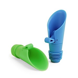 Rabbit Flipper Wine Pourer Bottle Stoppers, Set of 2, Colors may vary
