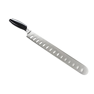 Mundial Titan 3427-11GE 11" Hollow Granton Edge Slicing Knife, Black Handle with Plastic Protective Sheath