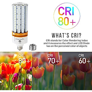 1000W Equivalent Led Corn Light Bulbs,100W Led Corn Bulb 15000 Lumen, 5000k Daylight White lamp, E26/E39 Medium Mogul Base, Large Area Lights for Outdoor Indoor Garage Warehouse High Bay Lighting