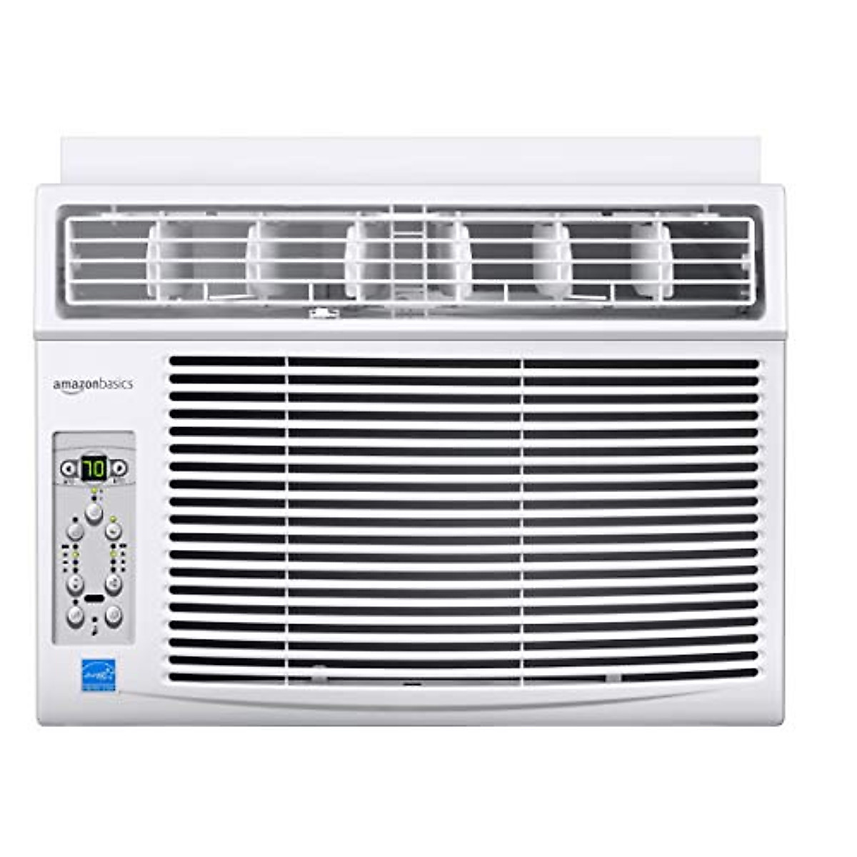 Amazon Basics Window Mounted Air Conditioner with Remote Cools 250 Square Feet, 6000 BTU, White