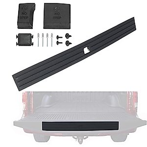 CHEDA Step Tailgate Molding Trim, Compatible with 2015-2019 Ford F-150, Flexible Flex Cap Mad w/Release Button (Will Not Fit Super Duty)