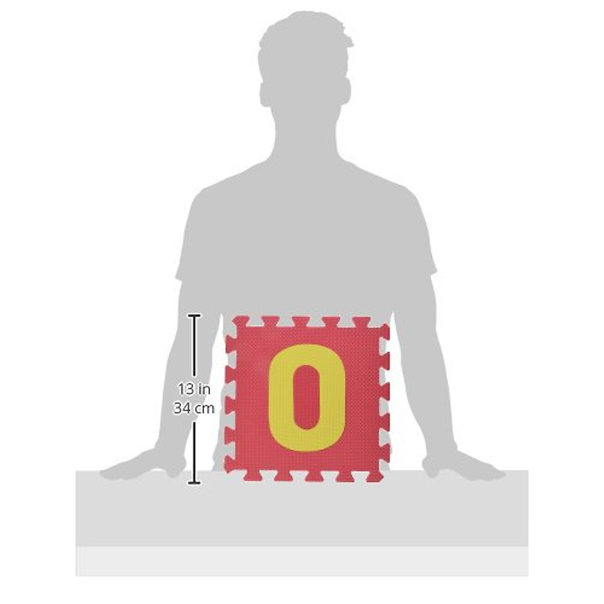 Kids Play Mat - Numbers And Animals Foam Floor Matt - 10 Interlocking Pieces To Develop Children's Motor Skills And Color Recognition