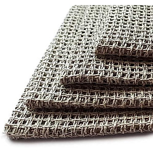 Reusable Makeup Remover Cloths - Pure 100% Linen Washcloths - 6-Pack 8x8-inches Open Weave Washable Face Wipes