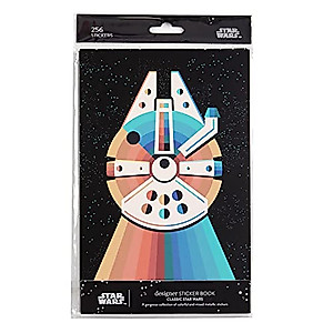 Star Wars x Erin Condren Classic Sticker Book - 254 Stickers Total. 12 Mixed Metallic Sticker Sheets. 5" x 7.75". Fun and Functional Star Wars Designs by Erin Condren.