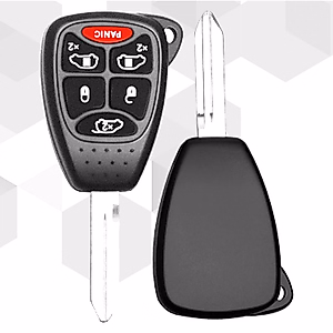 Car Keyless Entry Remote Keys Replacement fit for Chrysler Town and Country Dodge Caravan/Grand Caravan 2004 2005 2006 2007 (P/N: M3N5WY72XX) Set of 2