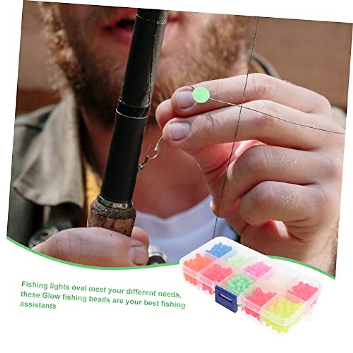 TOKIDNY 4000 pcs Colorful Float Bait Glow Lake for Night Tools Sea Fishing Assorted Line Saltwater Beads Gear Eggs Freshwater Mmplastic Color Luminous Round Mix Accessories River