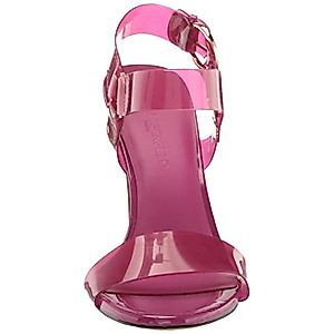 Karl Lagerfeld Paris Women's Cieone Ankle Strap Dress Heeled Sandal, Orchid, 7