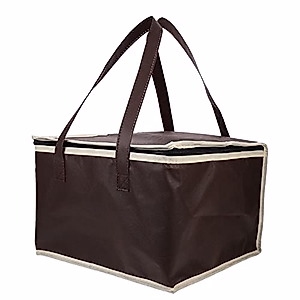 KICHOUSE Aluminum Insulation Insulated Grocery Food Camping Hot Food Thermal Reusable Grocery Take-out Insulated Non-woven Fabric Coffee