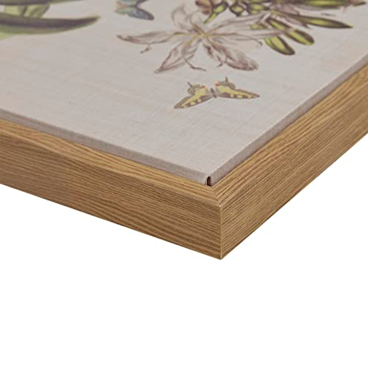 Martha Stewart Herbal Botany Wall Art Living Room Decor - Floral Linen Canvas, Farmhouse Lifestyle Bathroom Decoration, Ready to Hang Painting for Bedroom, 17.84"W x 21.84"L x 1.45"H, Green 4 Piece