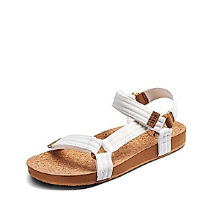 Reef Women's Cushion Rem Sandal, White, 9