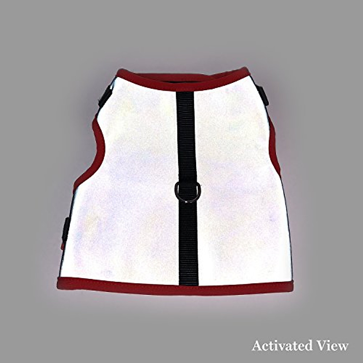 MARTHA STEWART Adjustable Reflective Comfort Harness for Dogs, Red, Size 16